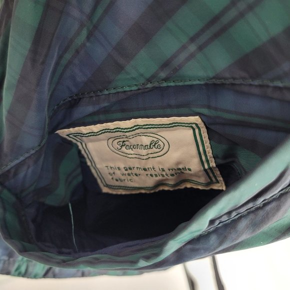 Faconnable | Jackets & Coats | Faconnable Womens Vest Green Blue Plaid ...